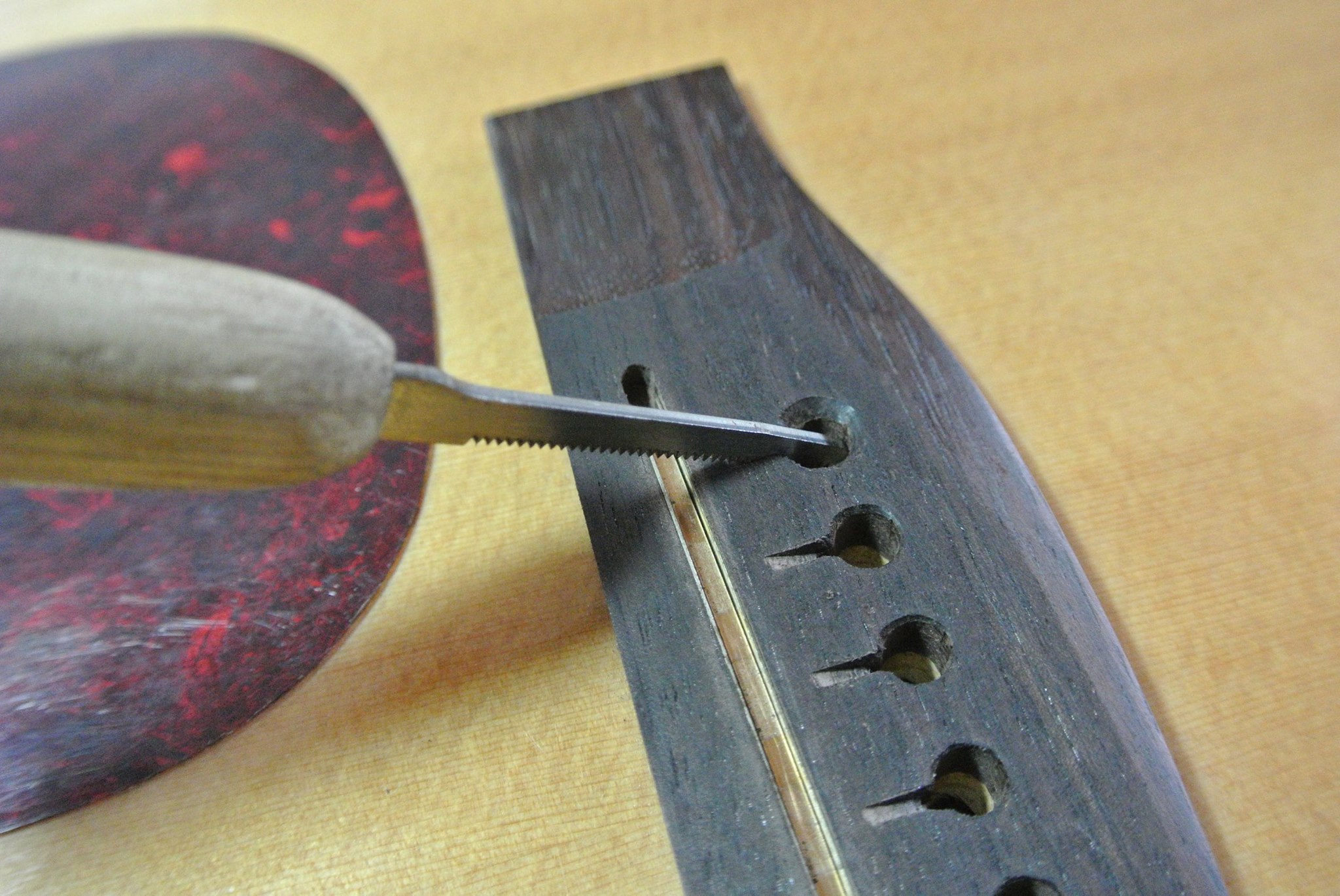 งาน ปาดบริดจ์+level fret+setup – MUGENGUITAR